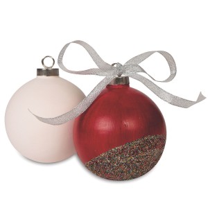Buy Color-Me™ Ceramic Bisque Ball Ornament (Pack of 12) at S&S Worldwide