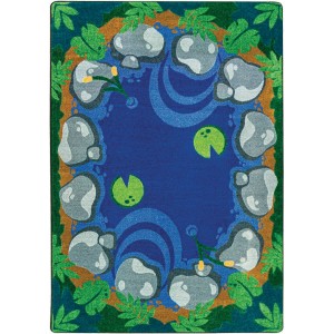 Joy Carpets® Tranquil Pond Classroom Rug | Educational Floor Mat