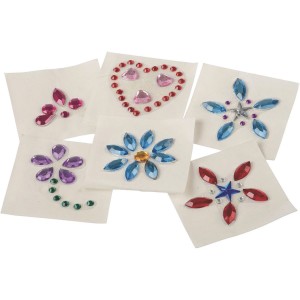 Body Jewels Stick-On Gems (Pack of 12) | Decorative Body Art Set
