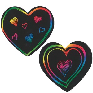 Buy Valentine's Day Scratch Art Activity (Pack of 24) at S&S Worldwide