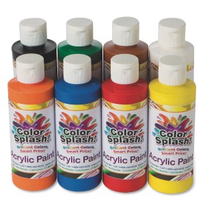 Buy Color Splash!® Acrylic Paint Assortment, 8 oz. (Set of 8) at S&S ...