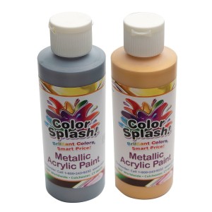 Buy Color Splash!® Metallic Acrylic Paint, 8 oz. at S&S Worldwide