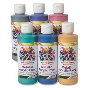 Buy Color Splash!® Metallic Acrylic Paint Assortment, 8-oz. (Set of 6 ...