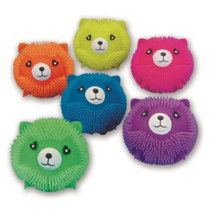 Kitty Cat Puffer Balls, Tactile and Fidget Fun, 6-Pack | Sensory Toys Set