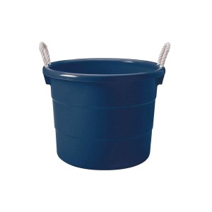 Round Storage Tub with Rope Handles - 18 Gallons | Storage Tub with Handles